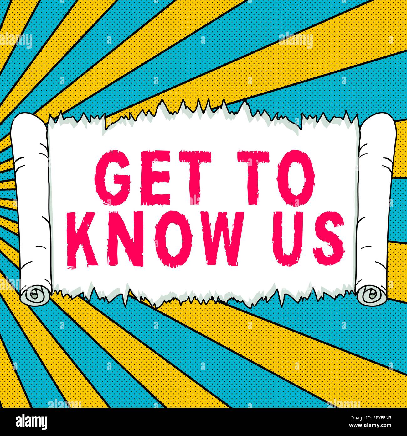 Writing displaying text Get To Know Us. Business showcase acquiring an ...