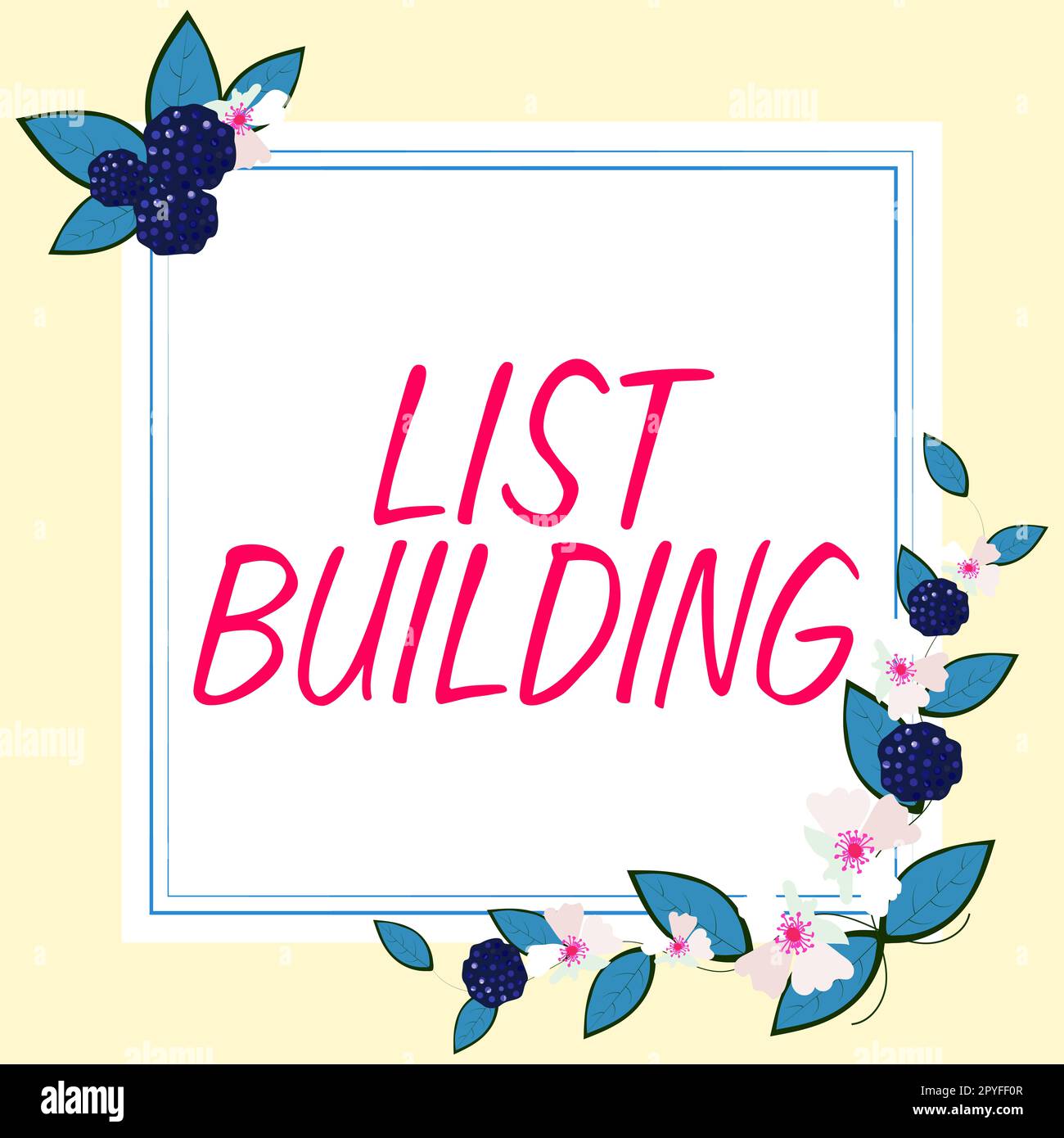 Handwriting text List Building. Conceptual photo database of people you ...