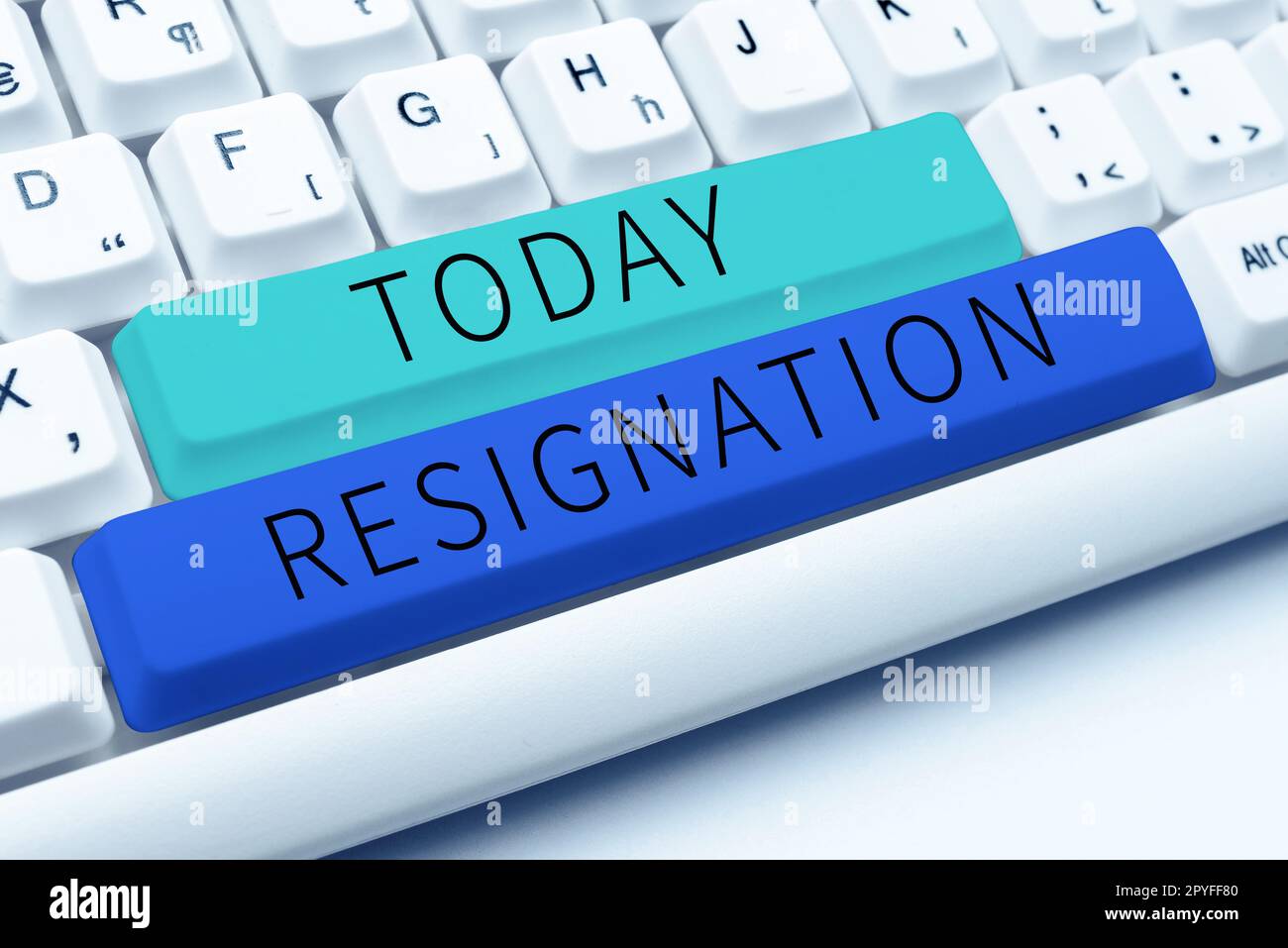Sign displaying Resignation. Internet Concept act of giving up working ...