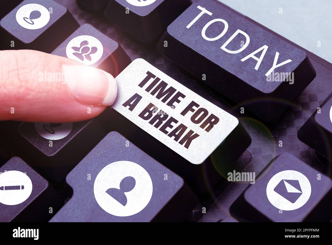 Text sign showing Time For A Break. Internet Concept a schedule when ...