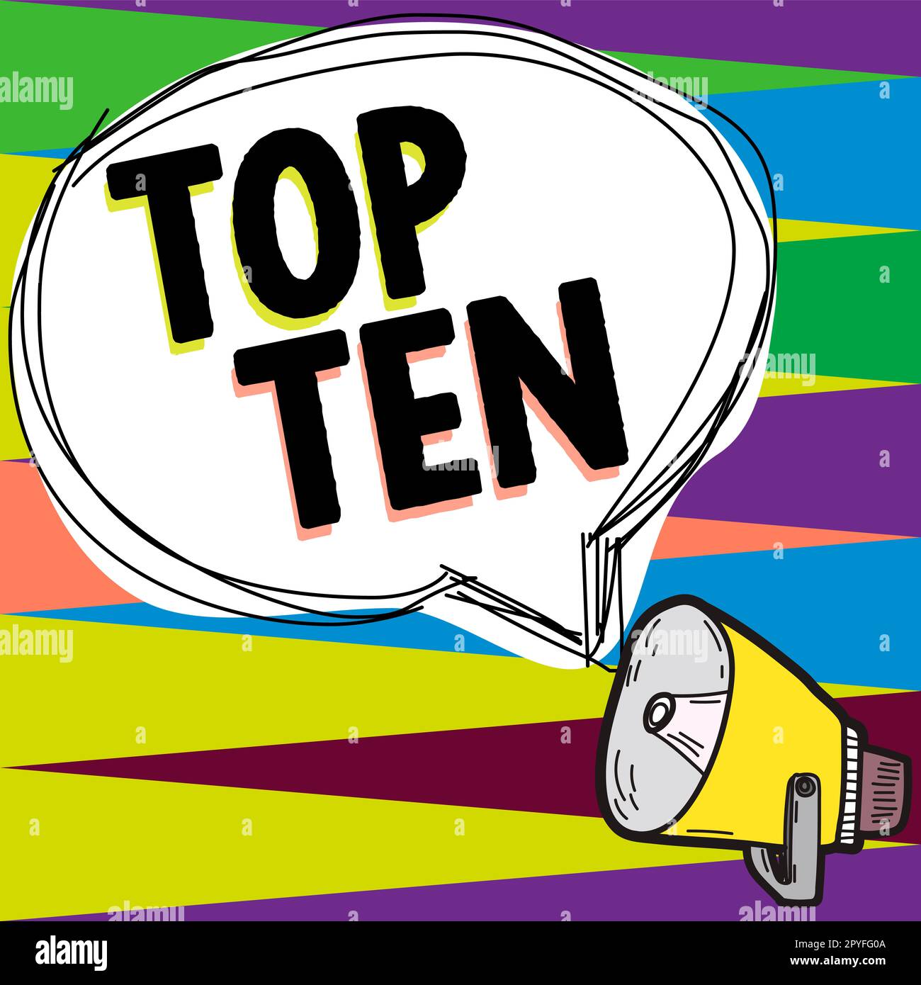 Writing displaying text Top Ten. Business idea the ten most popular ...