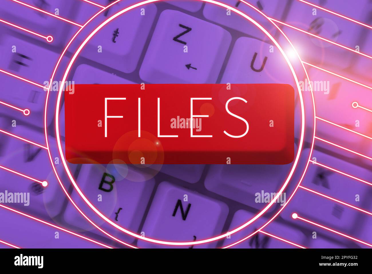 Conceptual caption Files. Word Written on Folder box for holding loose ...