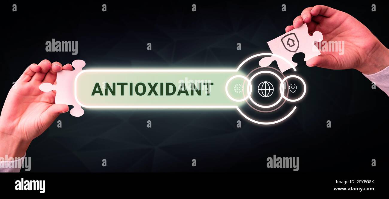 Inspiration showing sign Antioxidant. Conceptual photo a substance that ...