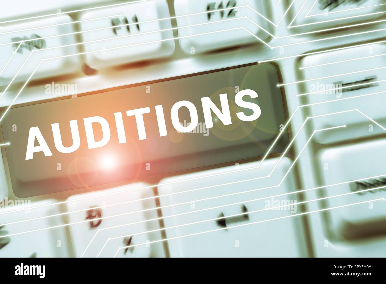 Hand writing sign Auditions. Business showcase a trial performance to ...