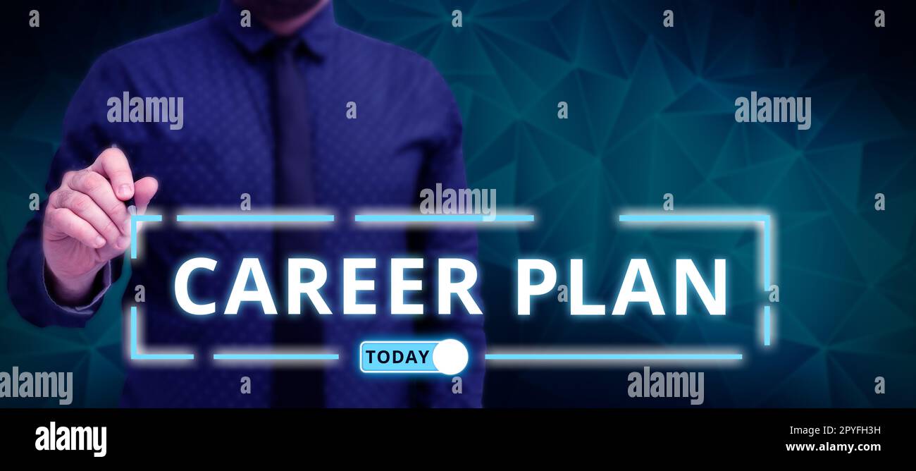 Writing displaying text Career Plan. Business concept ongoing process ...