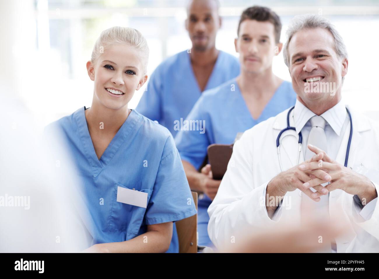 Nurses laughing together hi-res stock photography and images - Alamy