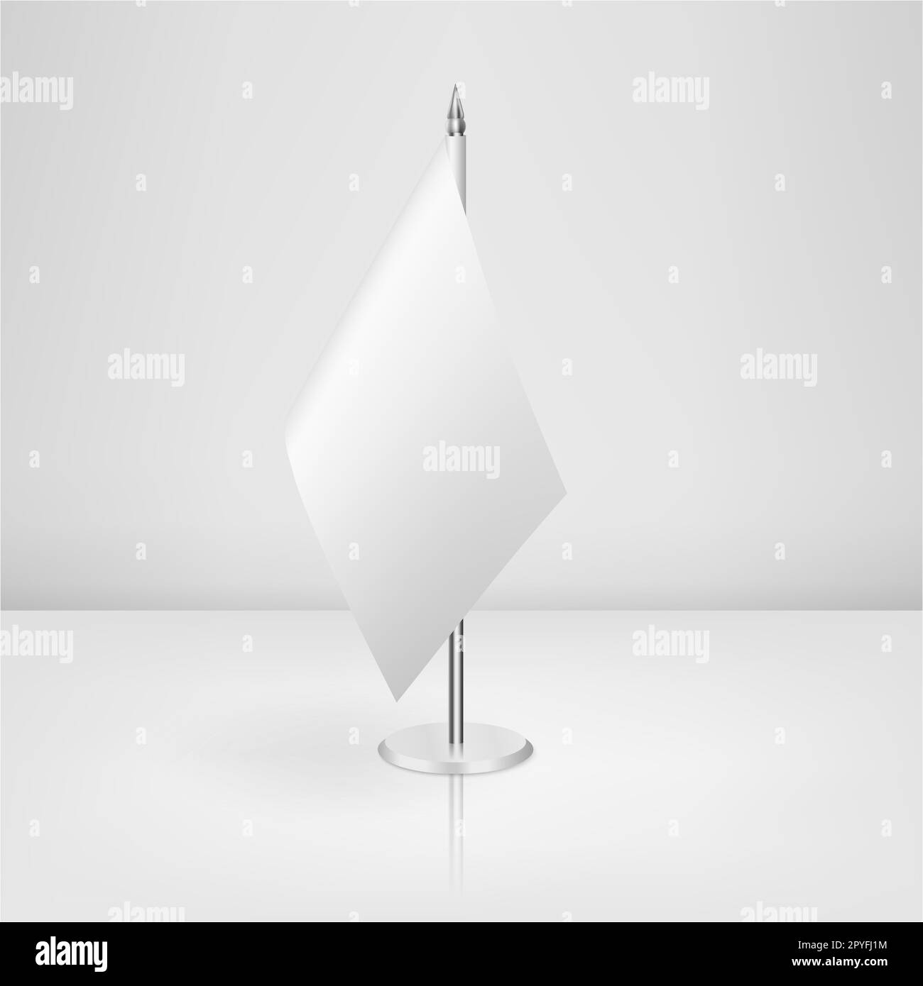 Small table flag template with reflection. Vector EPS10 illustration ...