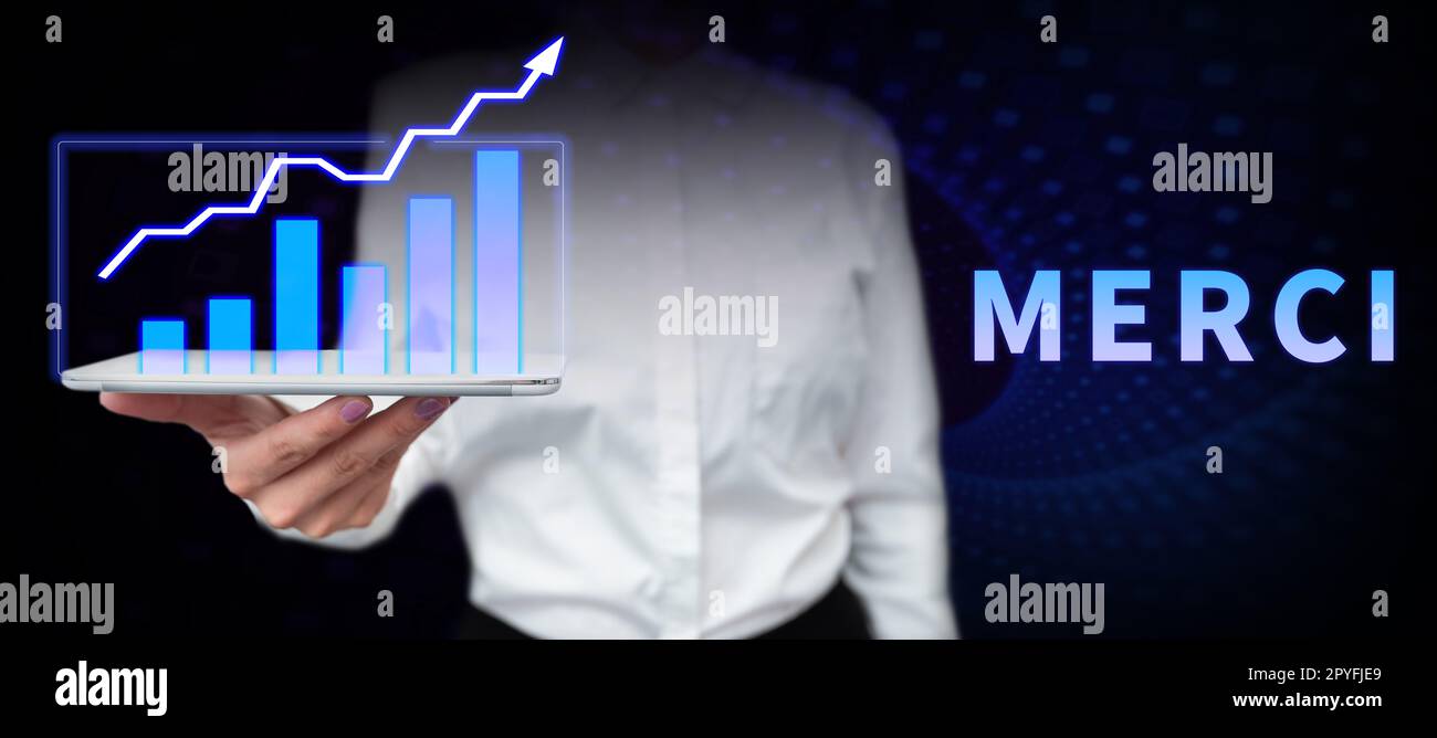 Conceptual display Merci. Business overview what is said or response ...