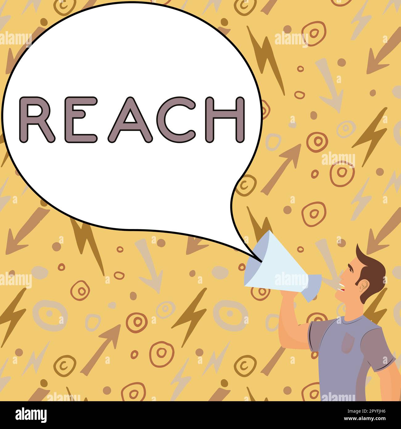 Conceptual display Reach. Business approach the distance within which ...