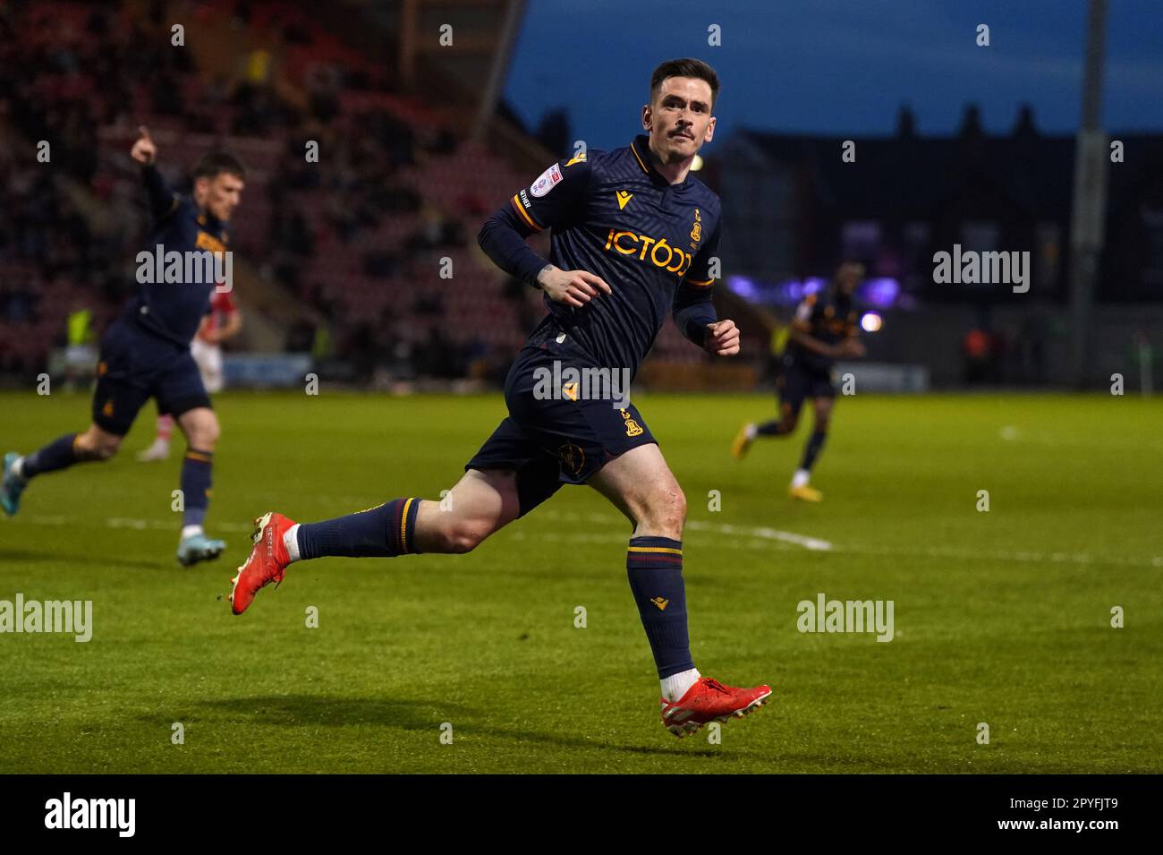 Bradford City's Jamie Walker celebrates scoring their side's second ...
