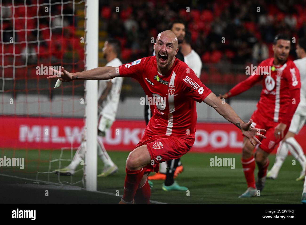 Monza, Italy, 03/05/2023, Caldirola Luca of AC Monza celebrating after ...