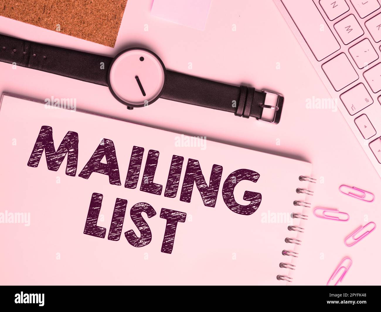 Inspiration showing sign Mailing List. Business concept list of people ...