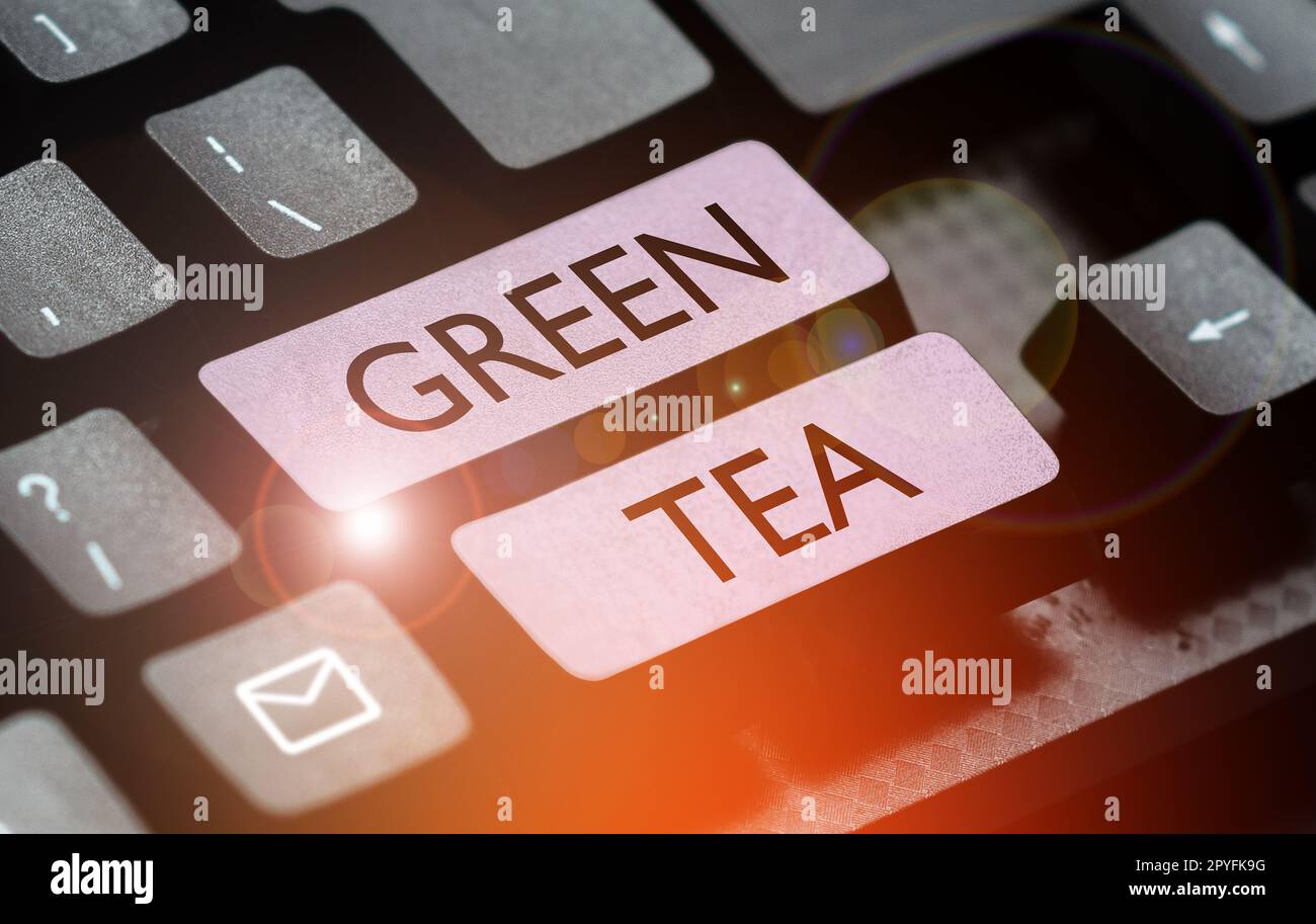 Text showing inspiration Green Tea. Internet Concept type of tea that ...