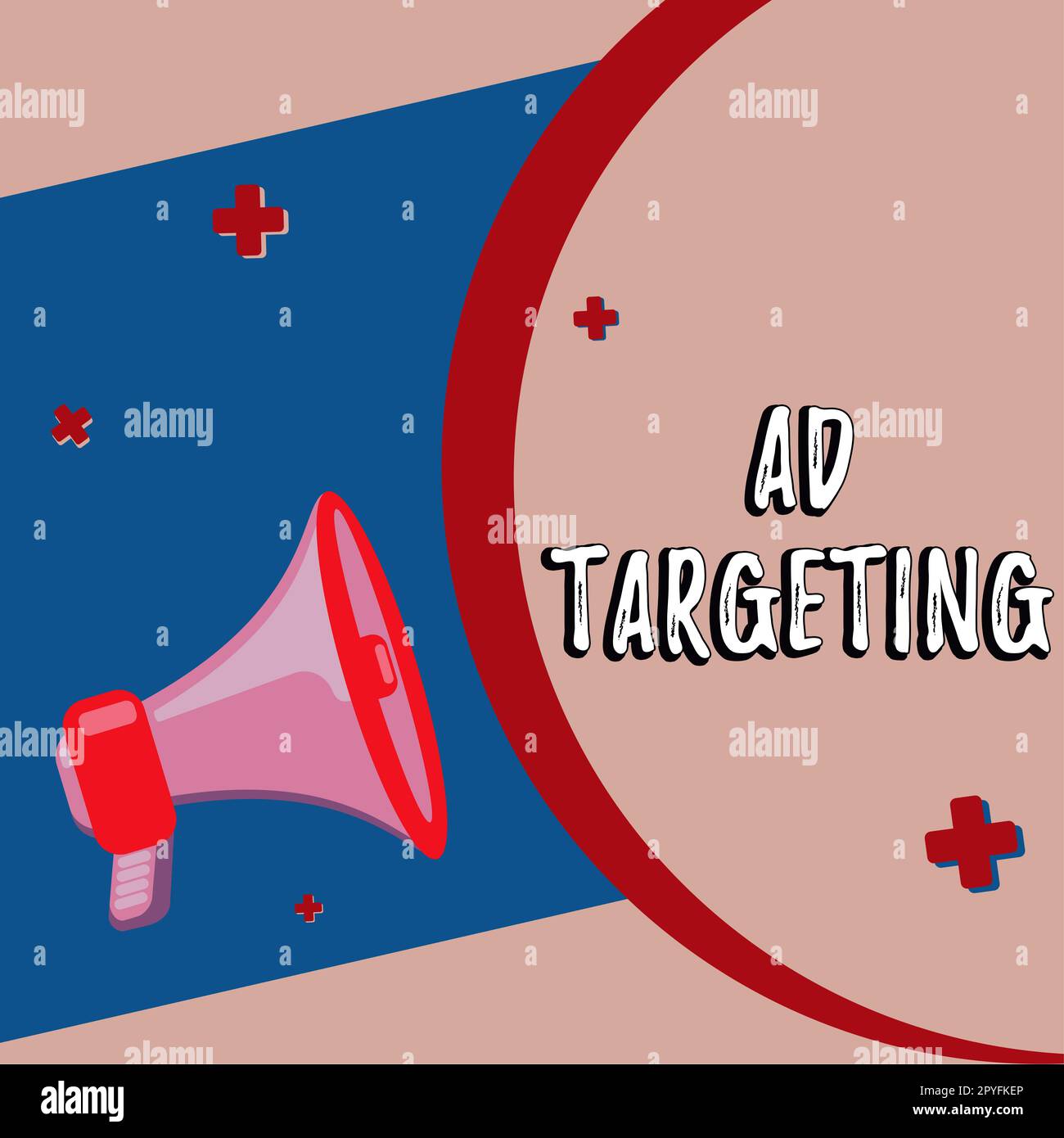 Handwriting text Ad Targeting. Concept meaning target the most ...