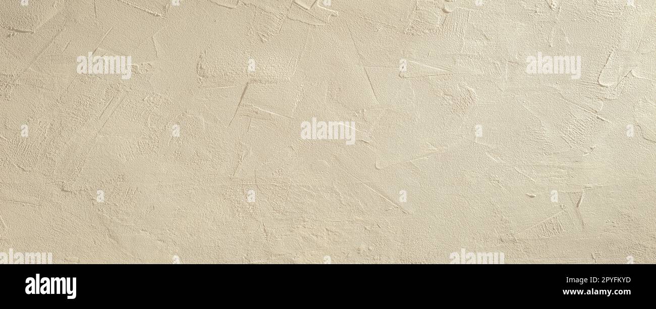 Light beige rough grainy stone or plastered wall texture background ...
