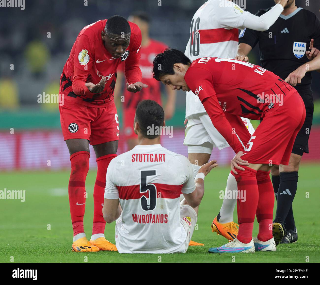 firo: May 3rd, 2023, football, soccer, DFB-Pokal, season 2022/2023 ...