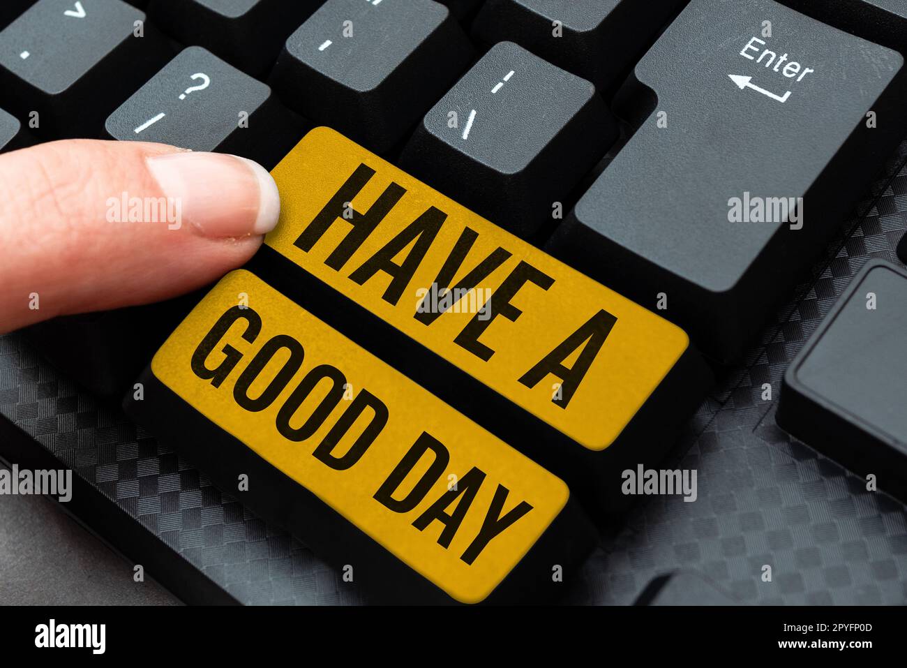 Text showing inspiration Have A Good Day. Concept meaning Nice gesture ...