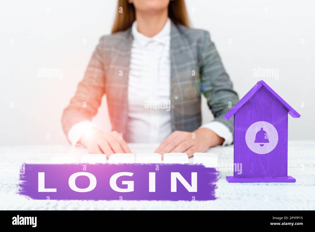 Writing displaying text Login. Business showcase Entering website Blog ...