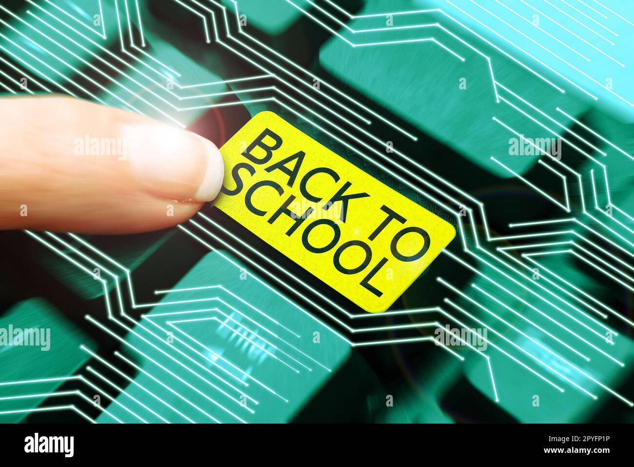 Hand writing sign Back To School. Word for New Teachers Friends Books ...