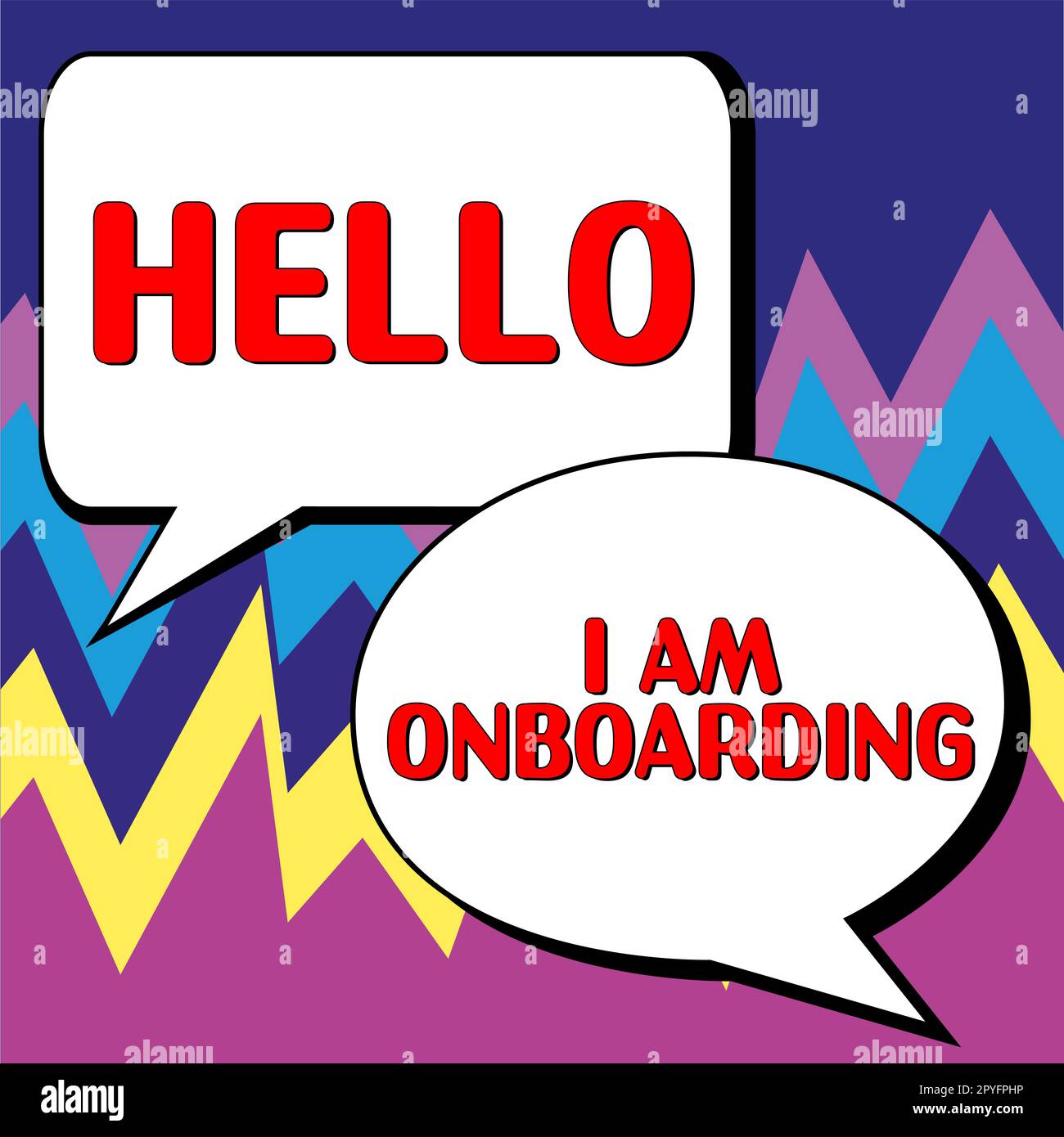 Inspiration showing sign Hello I Am Onboarding. Internet Concept Action Process of integrating a ...
