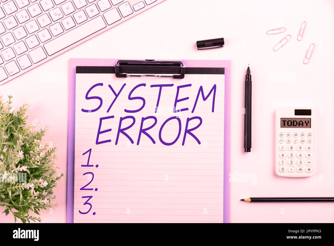 Writing displaying text System Error. Internet Concept Technological failure Software collapse ...
