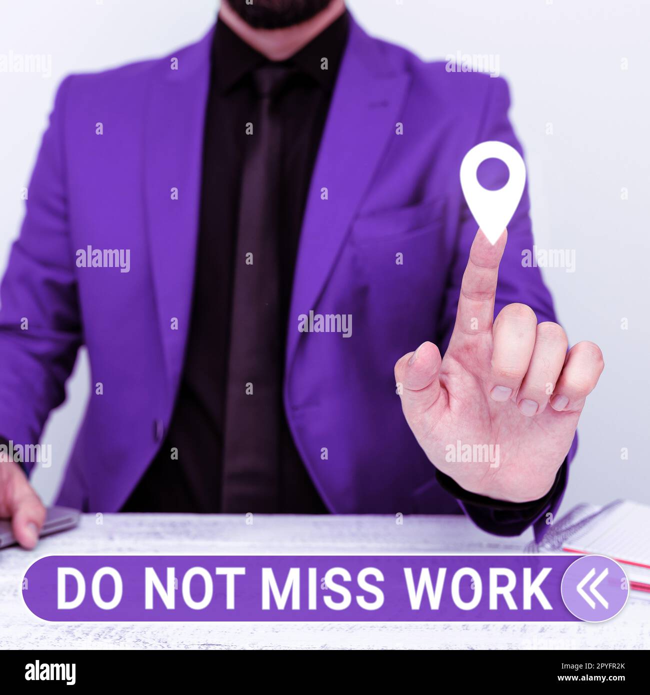 Text showing inspiration Do Not Miss Work. Conceptual photo perfect ...