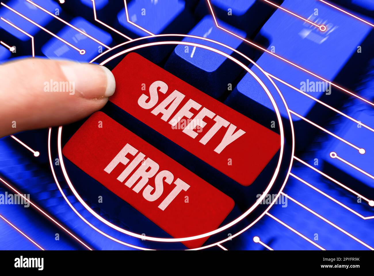 Conceptual caption Safety First. Word Written on Avoid any unnecessary ...