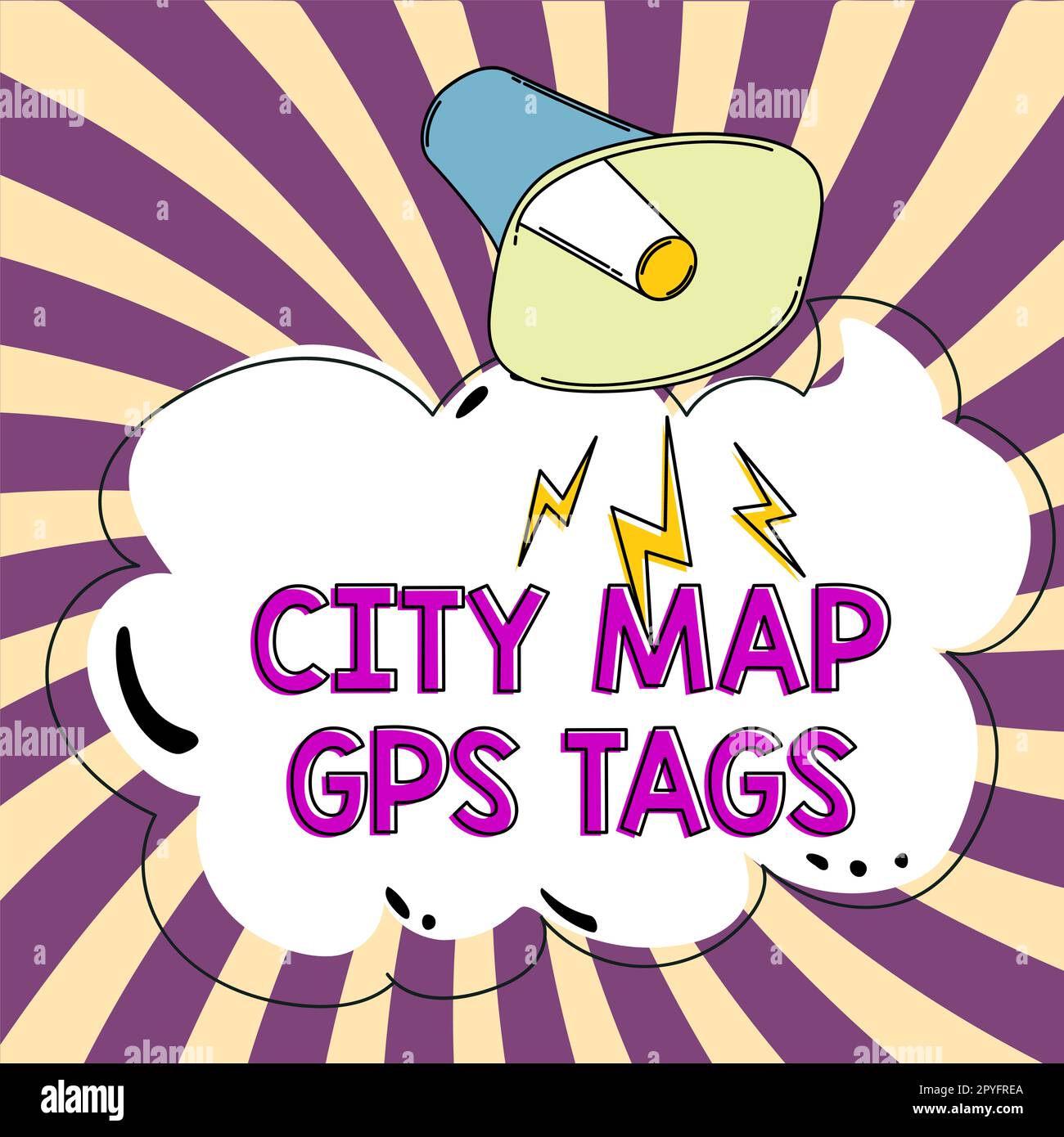 Text caption presenting City Map Gps Tags. Business showcase global ...