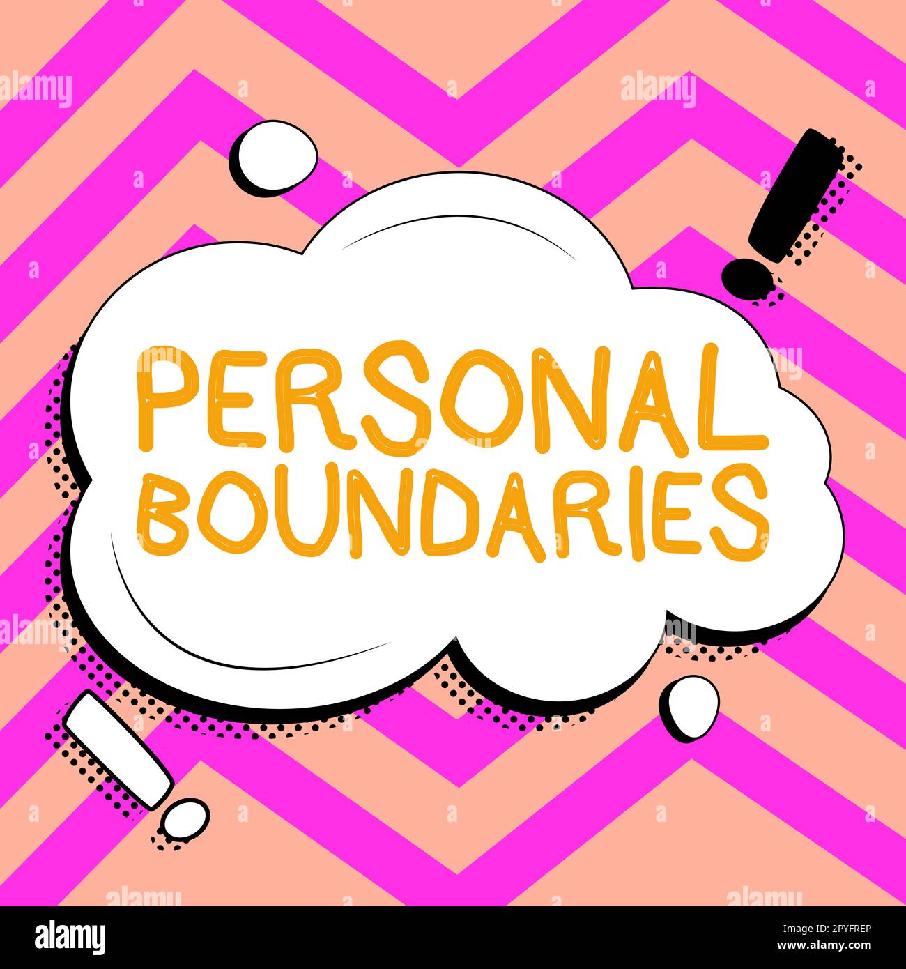 Inspiration showing sign Personal Boundaries. Business approach ...