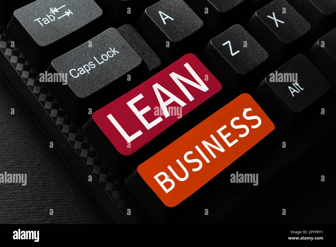 Text showing inspiration Lean Business. Concept meaning improvement of ...