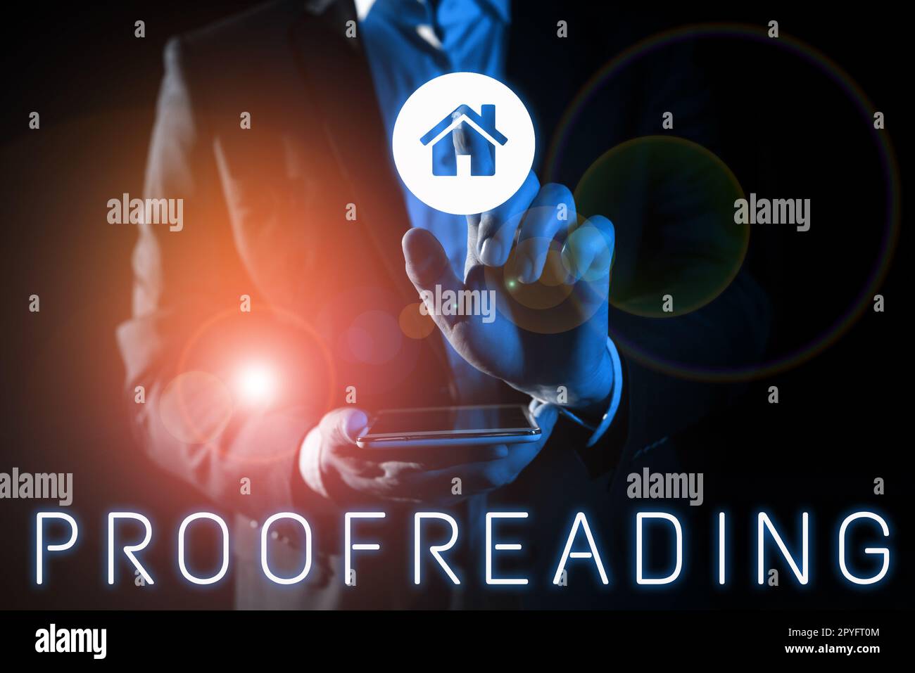 Sign Displaying Proofreading Business Approach Act Of Reading And Marking Spelling Grammar And