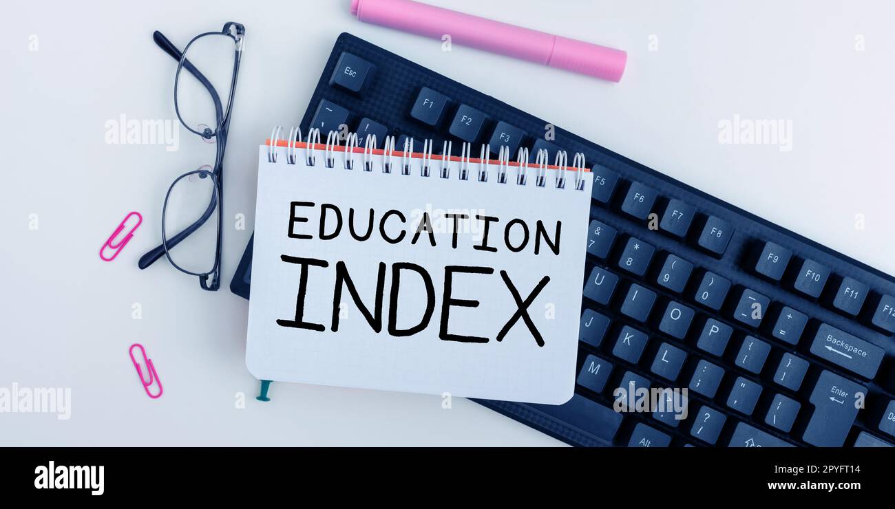 Conceptual display Education Index. Word Written on aiming to meet ...