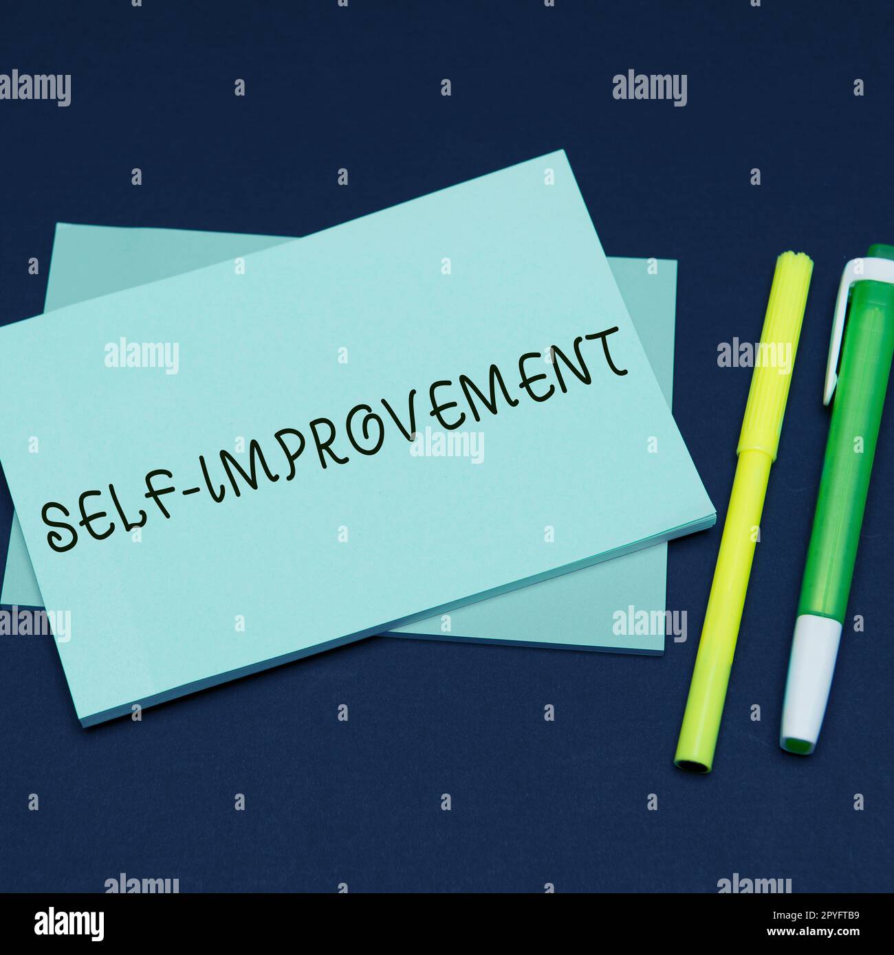 Text sign showing Self Improvement. Business concept process of making ...