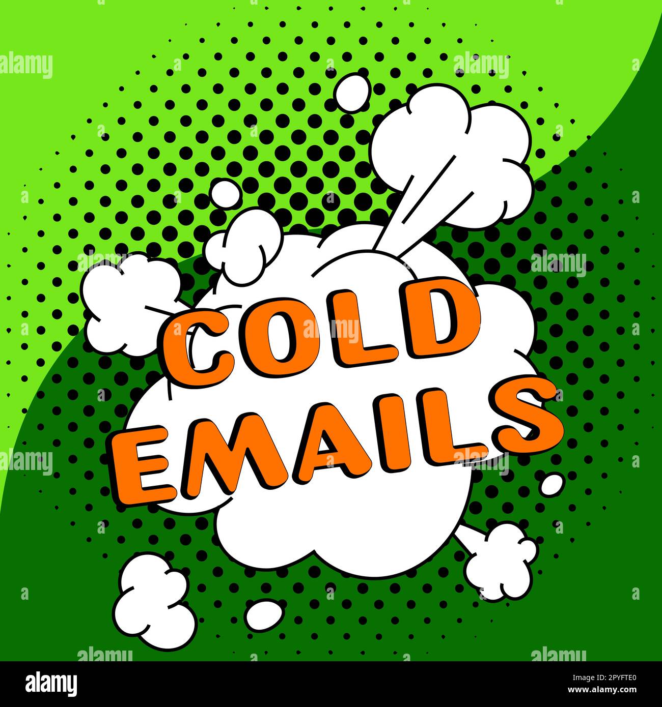 Text sign showing Cold Emails. Word Written on unsolicited email sent ...