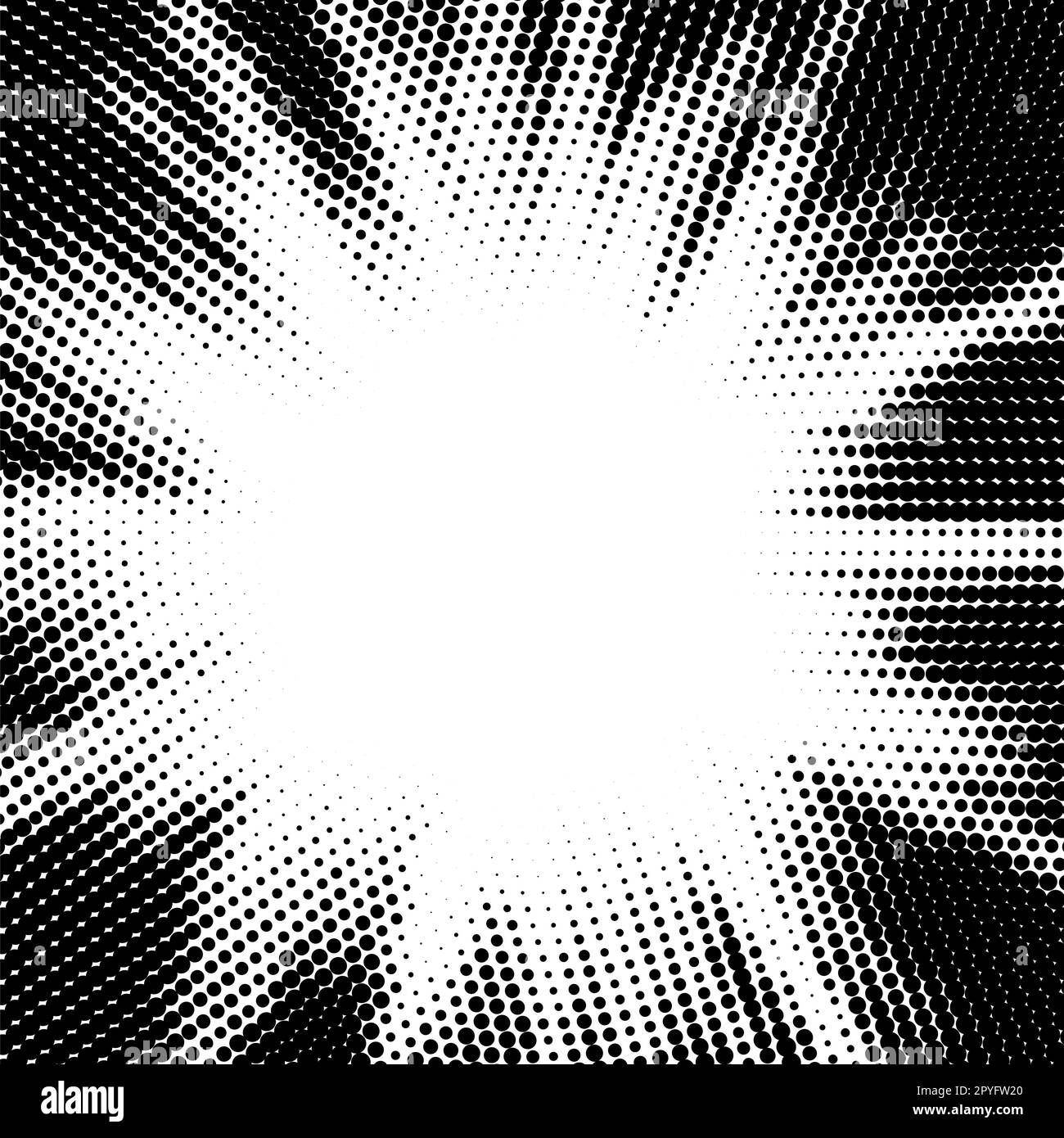 Vector Halftone Pattern. Set of Dots. Dotted Texture on White ...