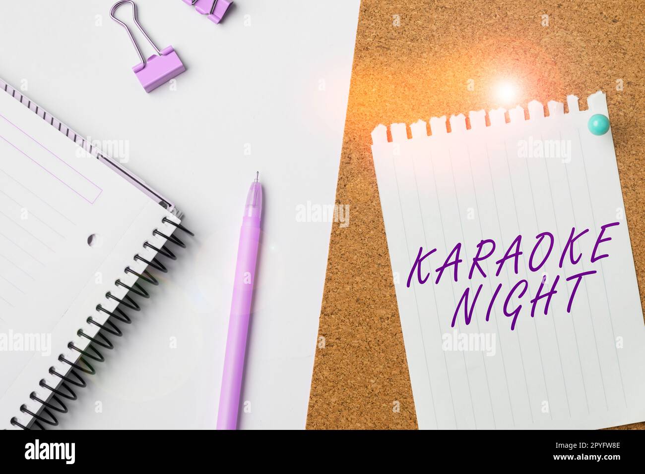 Hand writing sign Karaoke Night. Word Written on Entertainment singing ...