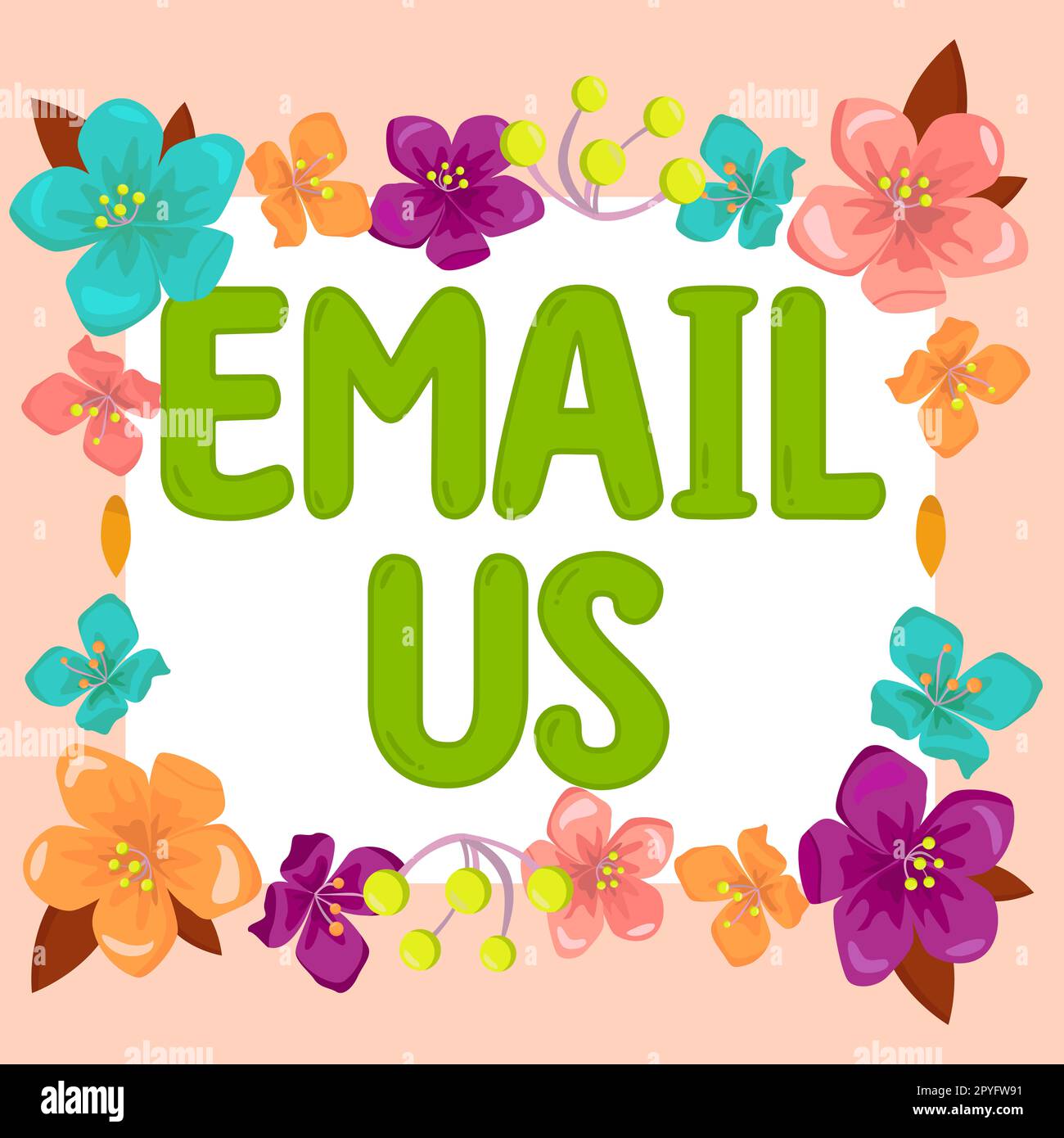 Sign displaying Email Us. Concept meaning Sending a commercial message ...