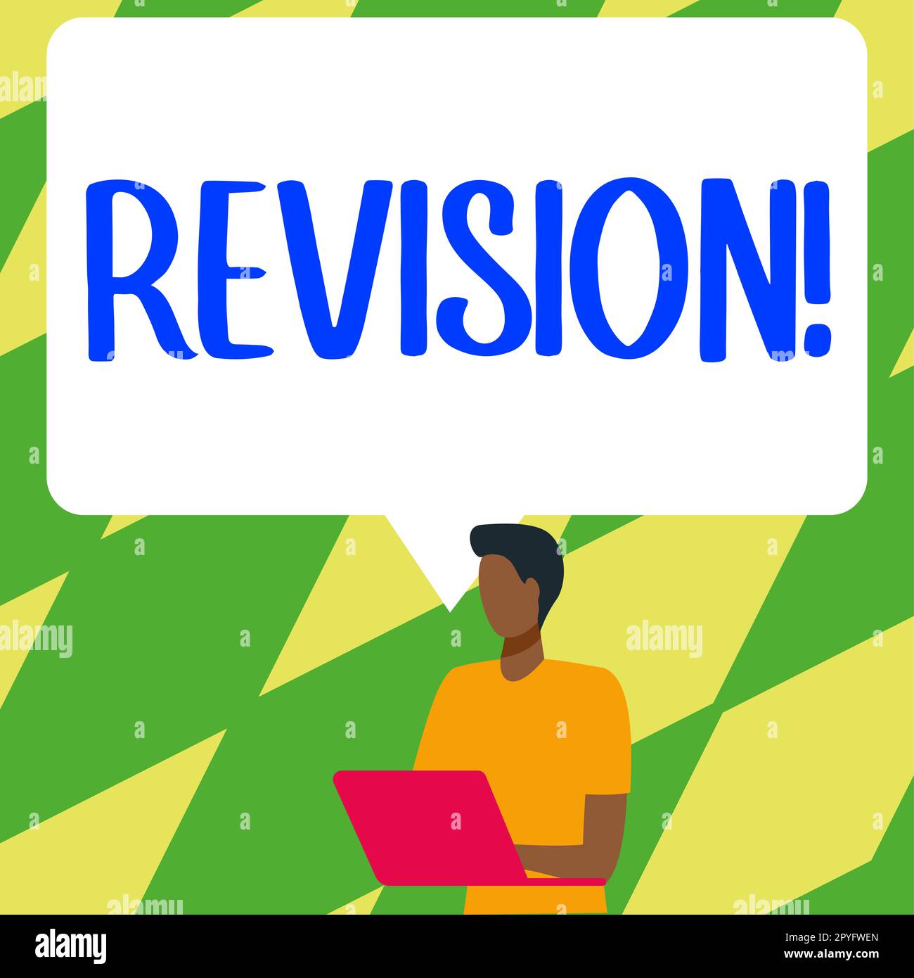 Inspiration showing sign Revision. Business overview action of revising ...