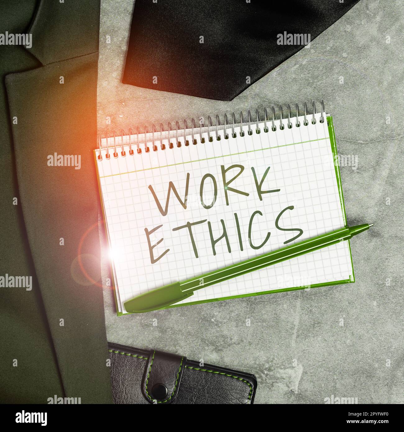 Conceptual display Work Ethics. Conceptual photo A set of values ...