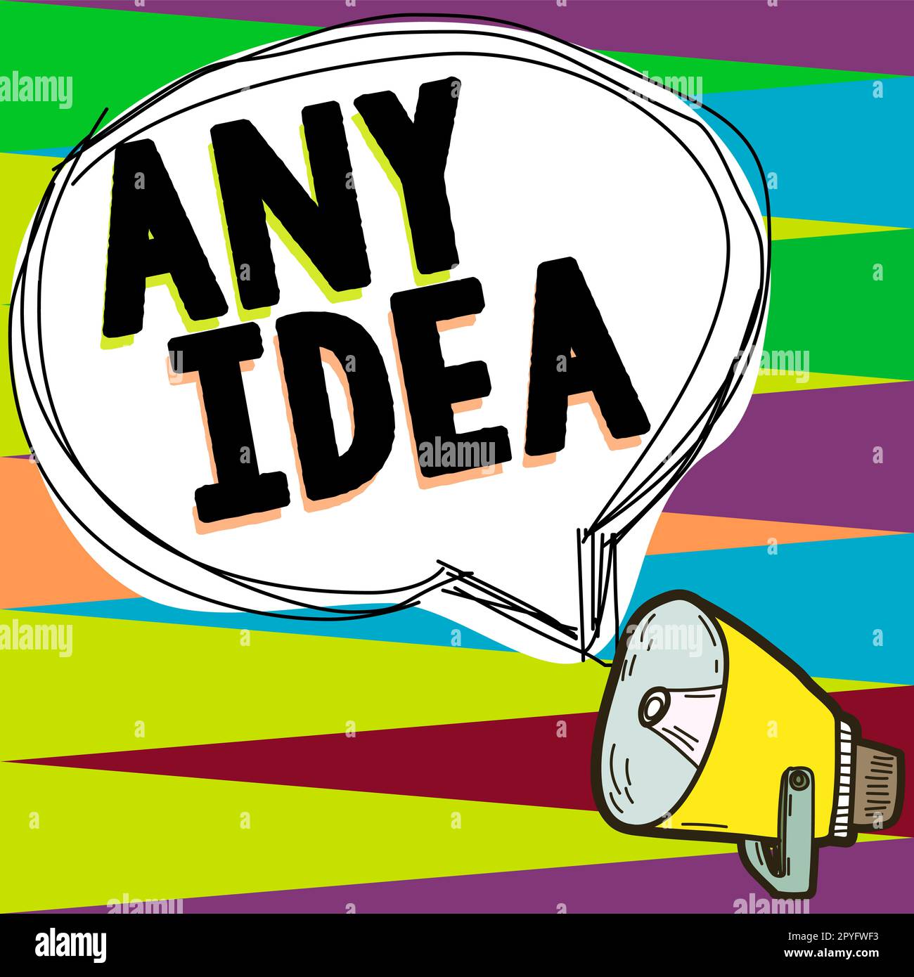 Text showing inspiration Any Idea. Business idea Asking people if they ...