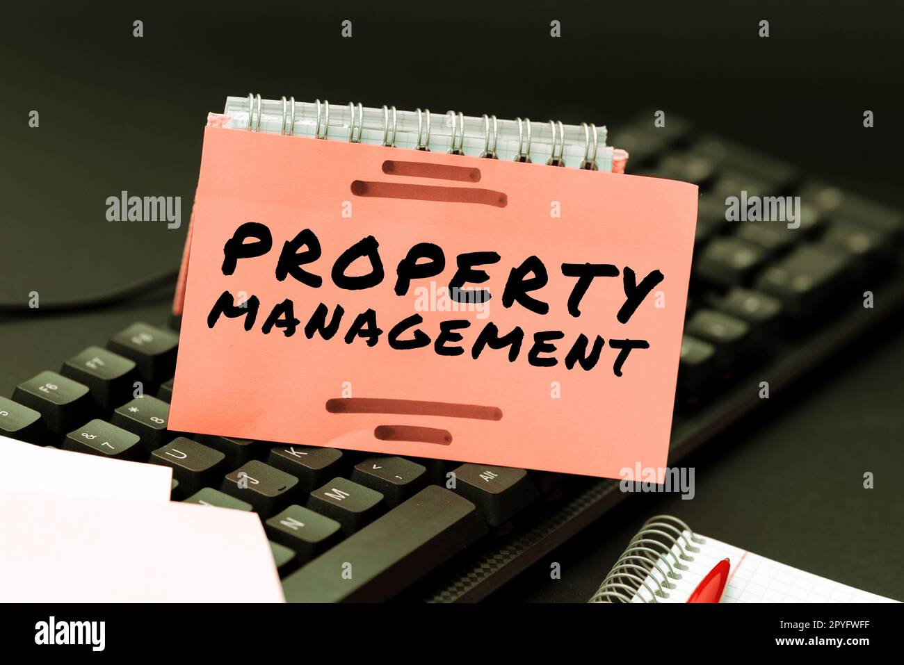Conceptual display Property Management. Concept meaning Overseeing of ...