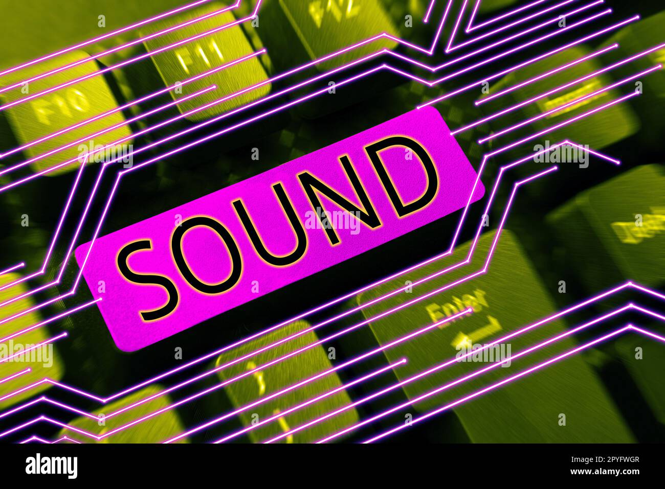 Conceptual display Sound. Conceptual photo vibrations that travel ...