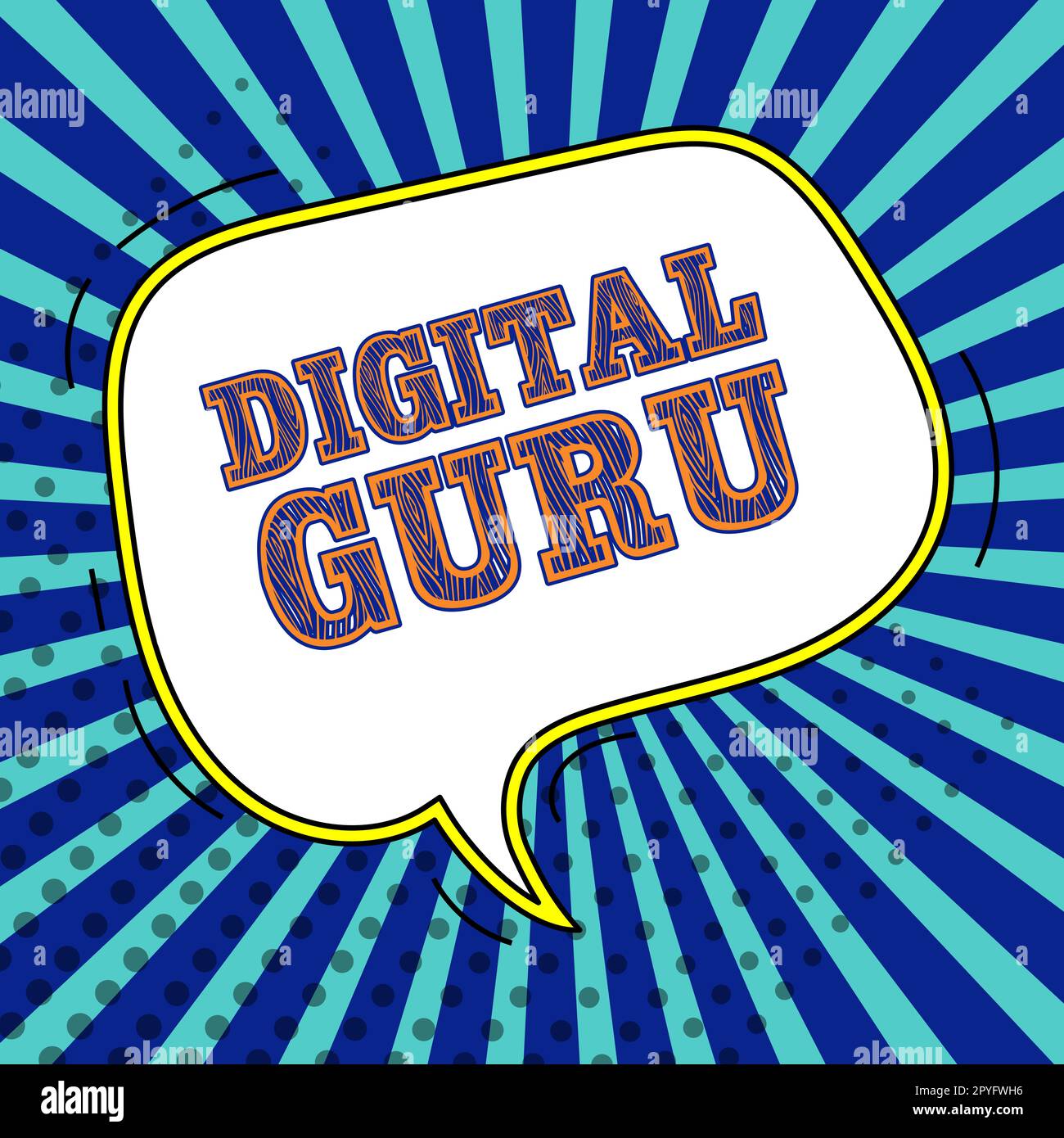 Writing displaying text Digital Guru. Word for teacher and intellectual ...