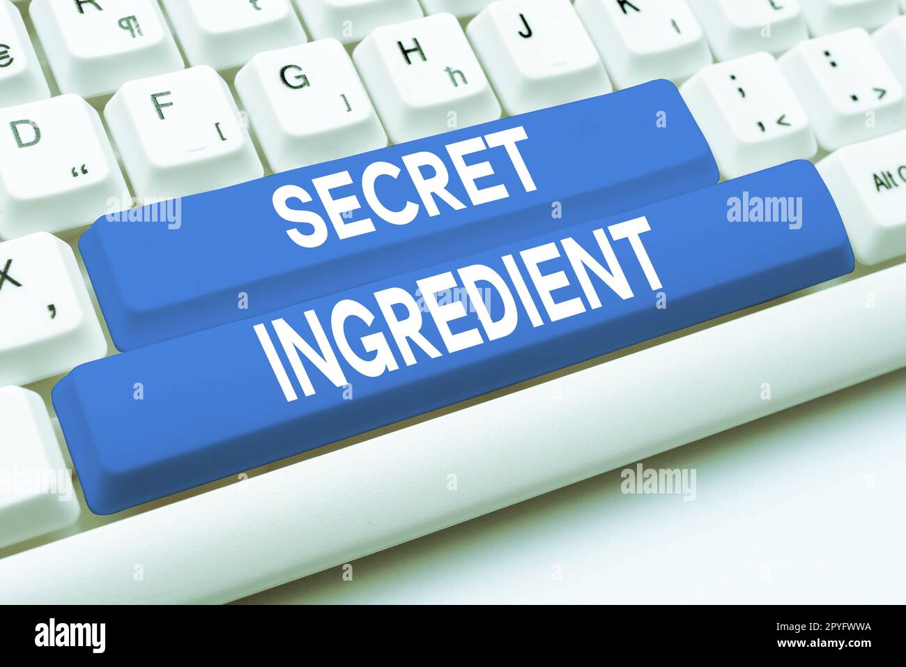 Conceptual display Secret Ingredient. Conceptual photo special ...