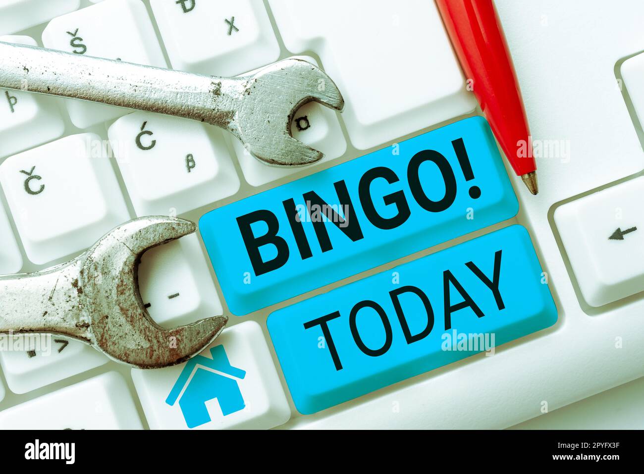 Conceptual display Bingo. Business approach game of chance in which ...