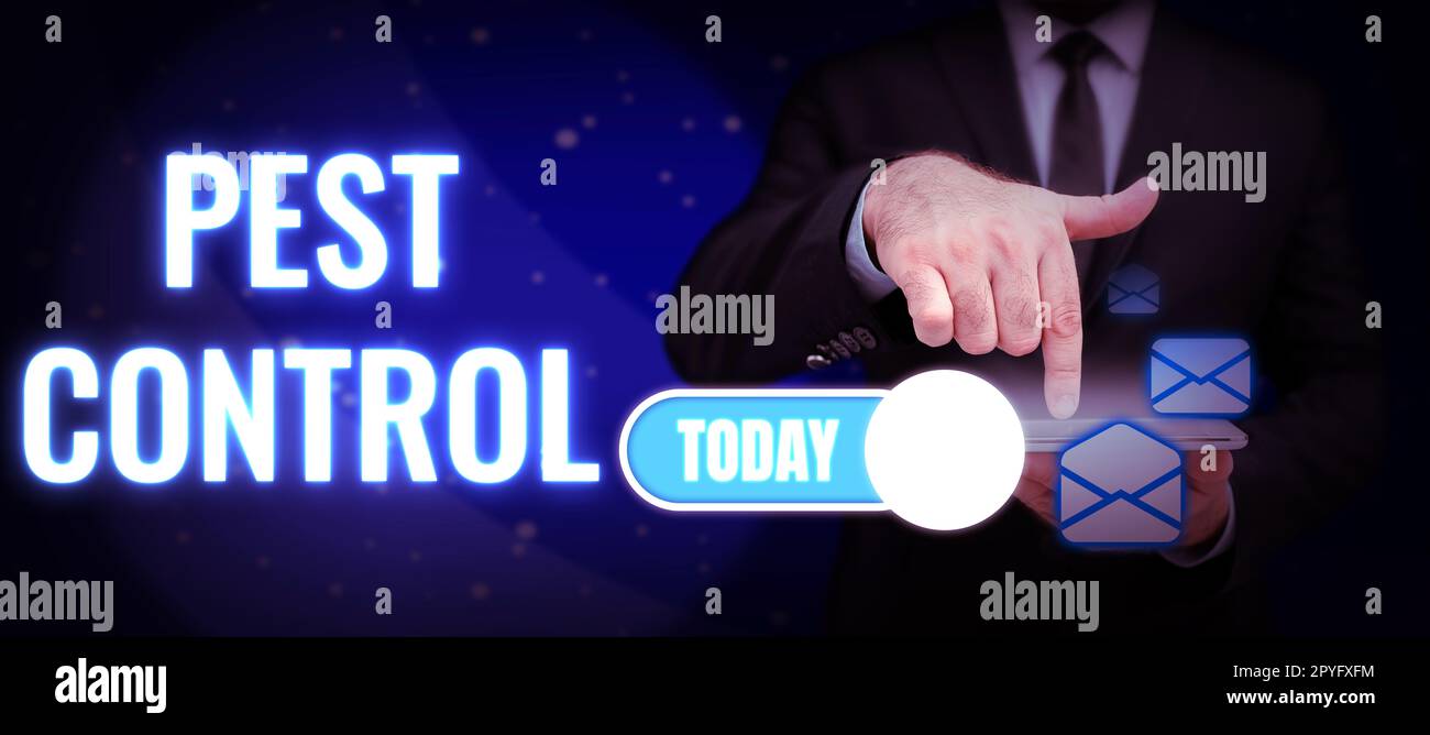 Inspiration showing sign Pest Control. Internet Concept Killing ...