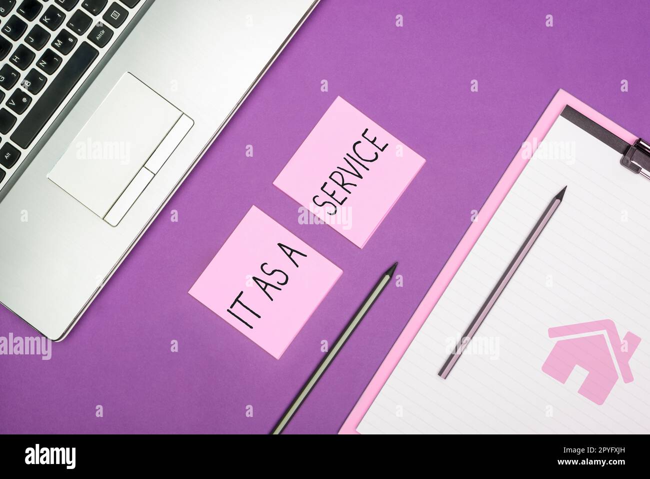 Hand writing sign It As A Service. Word for information technology ...