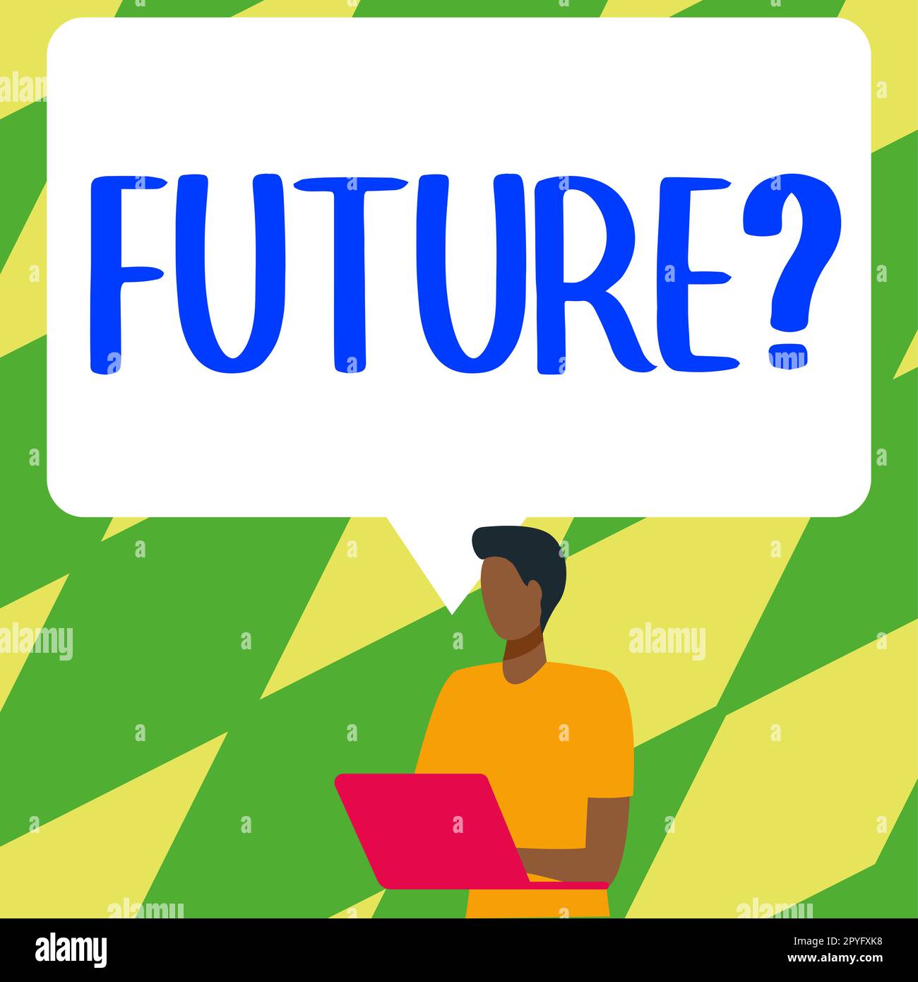 Text caption presenting Future. Concept meaning Period of time ...