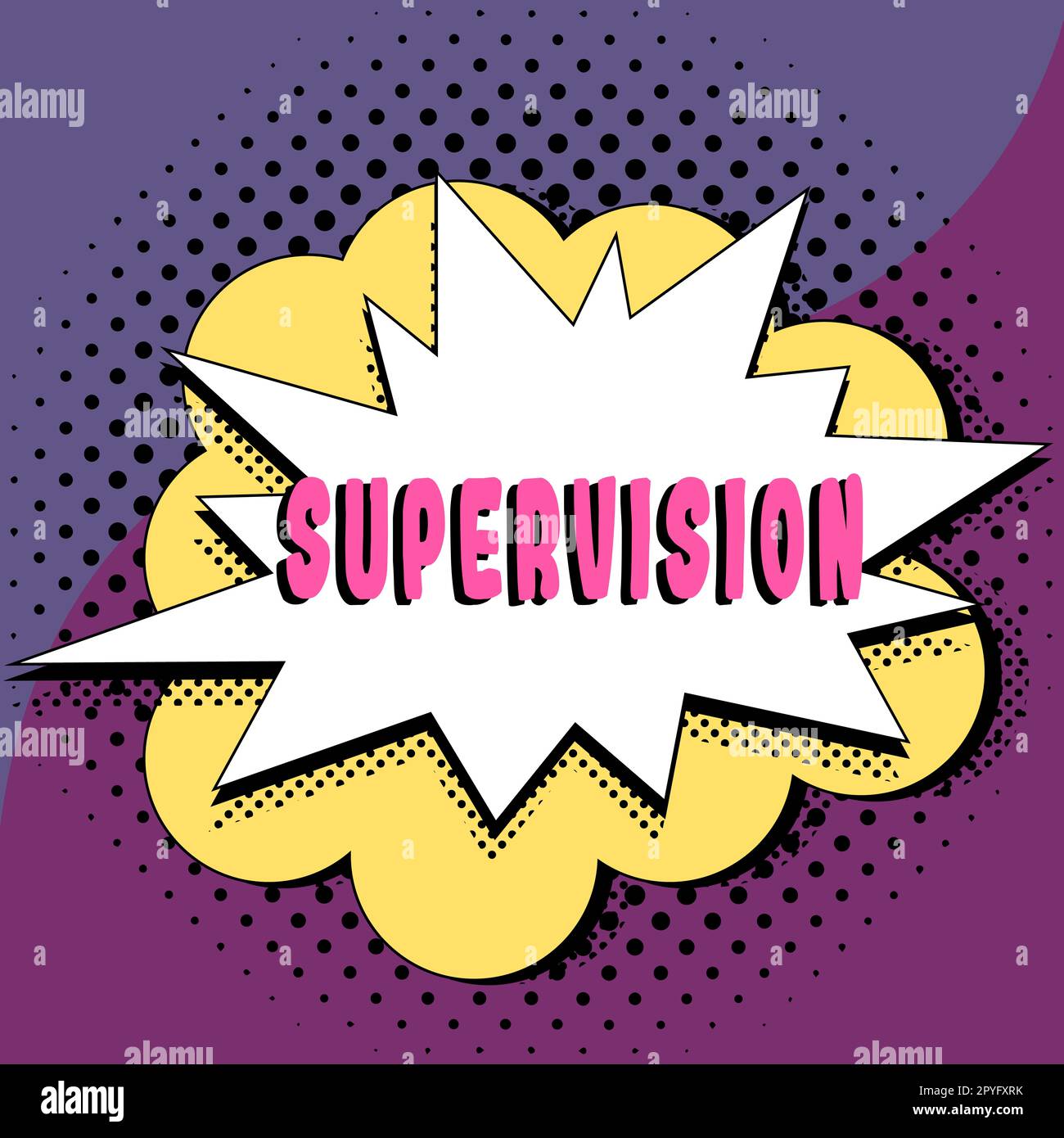 Sign displaying Supervision. Business concept monitoring and ...