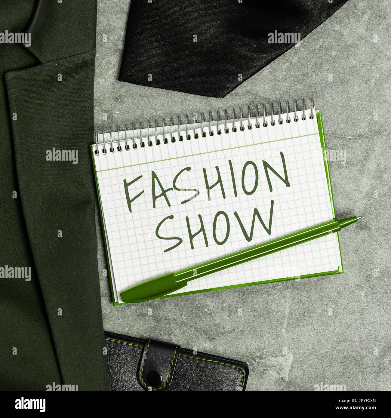 Sign displaying Fashion Show. Business overview exibition that involves ...
